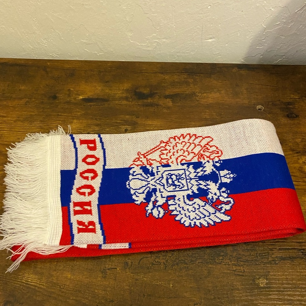 Russian Olympic Team Scarf Reversible Football Olympi… - Gem